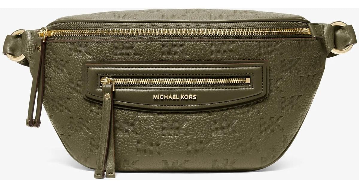 MICHAEL Michael Kors Mk Jet Set Travel Medium Logo Embossed Leather ...
