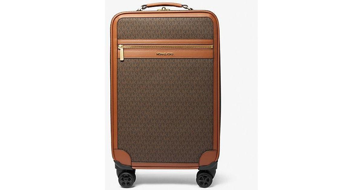 Michael Kors Small Signature Logo Suitcase in Brown | Lyst