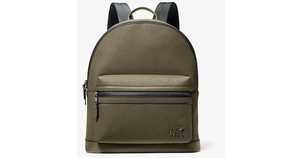 Michael Kors Mk Edison Leather Backpack in Green for Men | Lyst