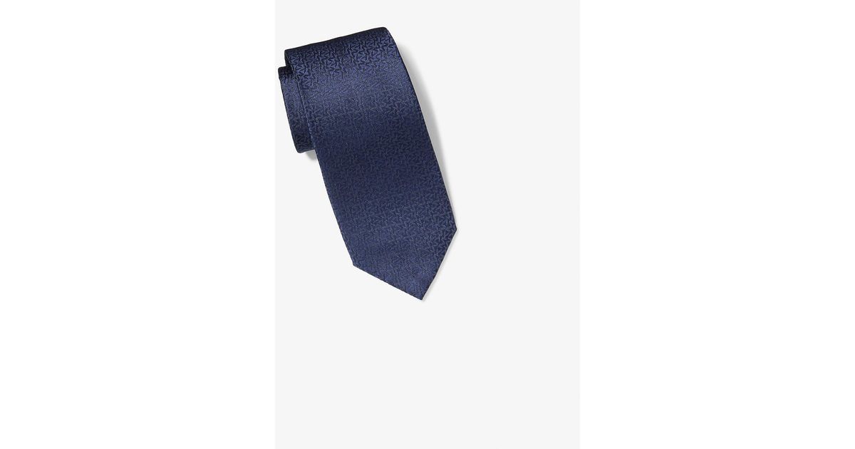 Michael Kors Mk Graphic Logo Silk Tie in Blue for Men | Lyst UK