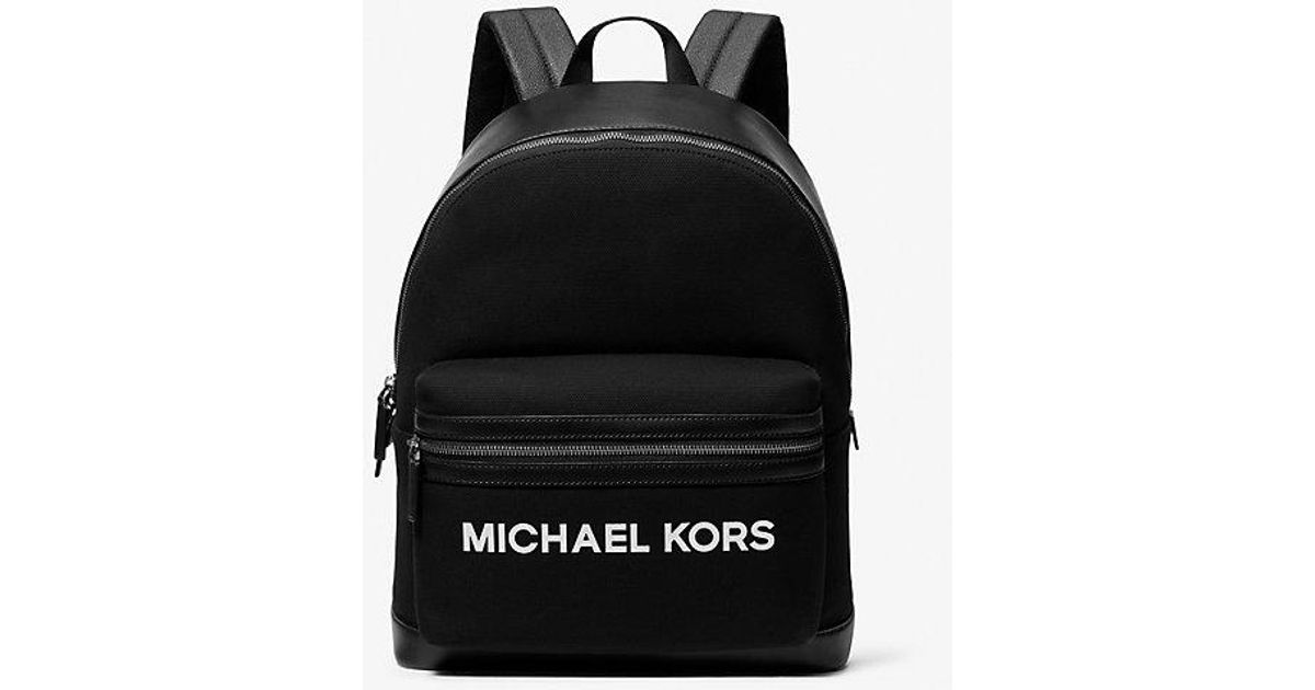Michael Kors Cooper Canvas Backpack in Black for Men | Lyst