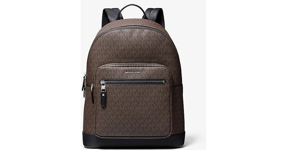Michael Kors Hudson Logo Backpack in Brown for Men | Lyst Australia