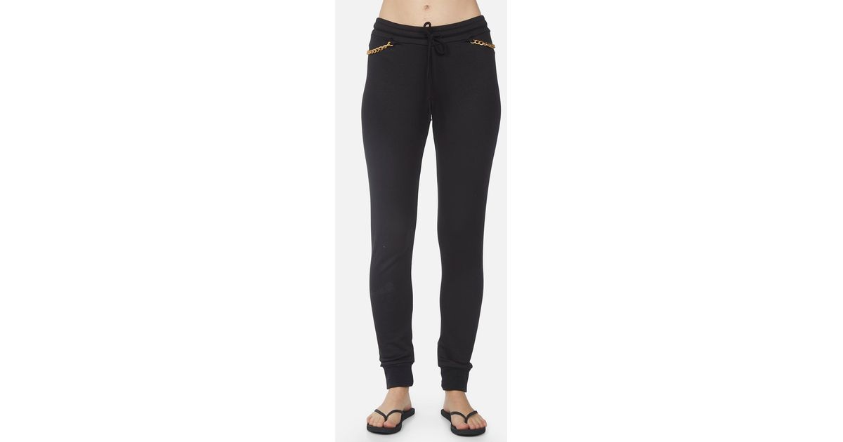 Michael Lauren Taye Loungepant W/ Chain Details in Black | Lyst