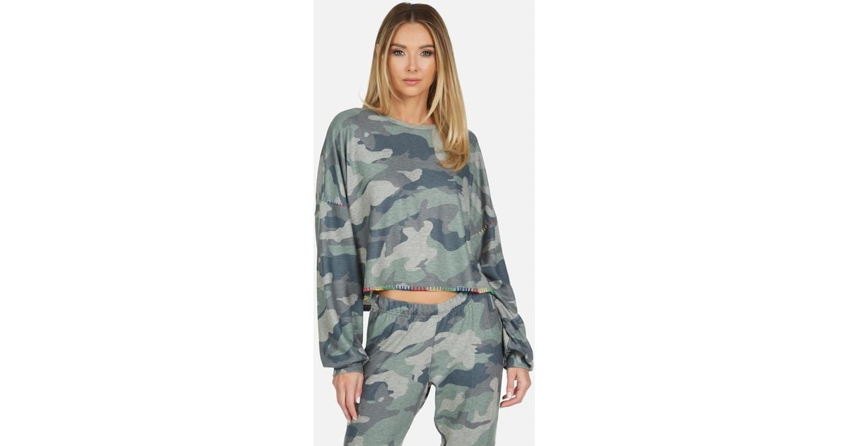 Michael Lauren Fairfax Le Army Camo Pullover | Lyst