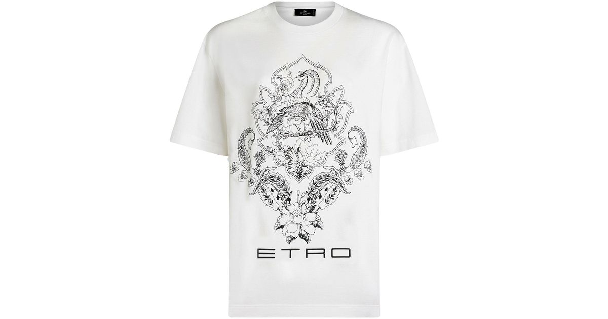 Etro T-Shirt in White | Lyst UK