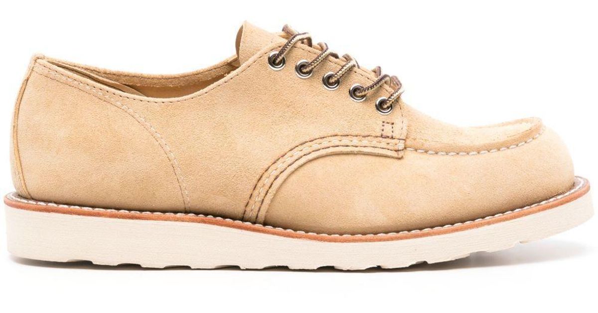 Red Wing 8079 Shop Moc Toe Oxford Laced Up in Natural for Men | Lyst