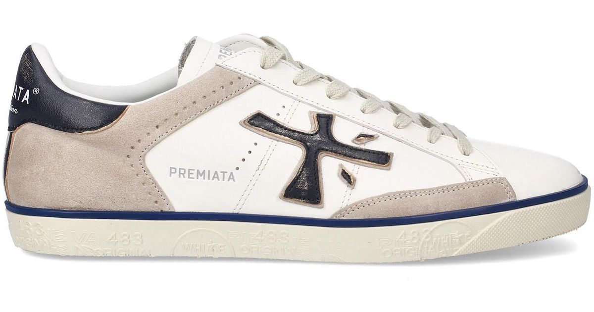 Premiata Steven Sneakers in White for Men | Lyst