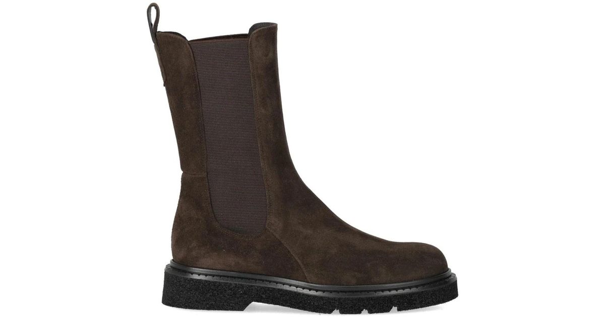 Guglielmo Rotta Chelsea Boots in Brown | Lyst UK