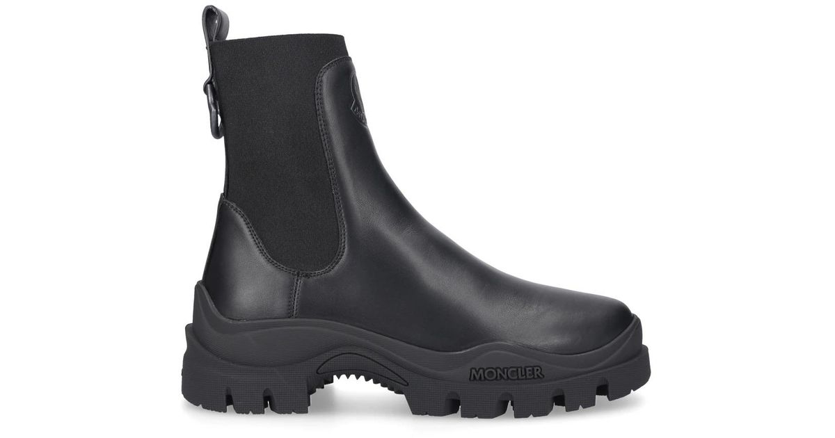 Moncler Chelsea Boots Larue in Black | Lyst