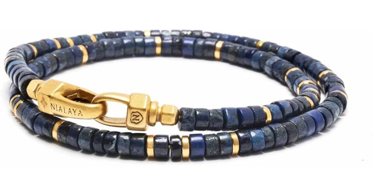 Nialaya Bracelets in Blue for Men | Lyst UK