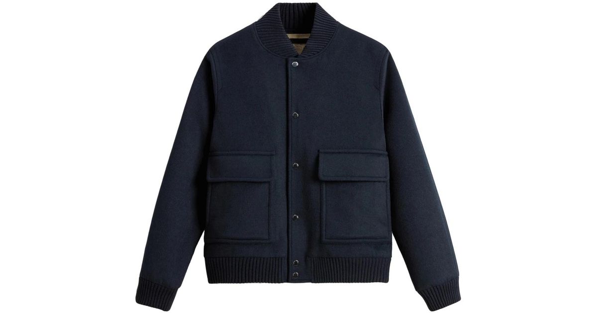 Woolrich Bomber Jackets in Blue for Men | Lyst UK