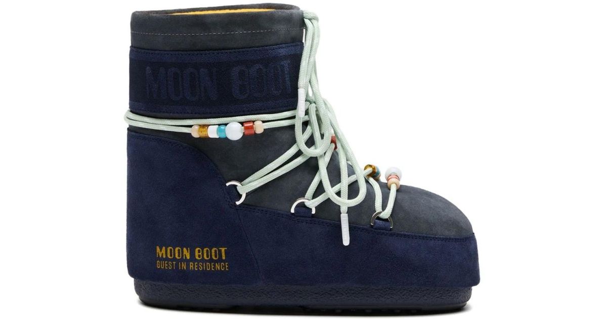Moon Boot Winter Boots in Blue | Lyst