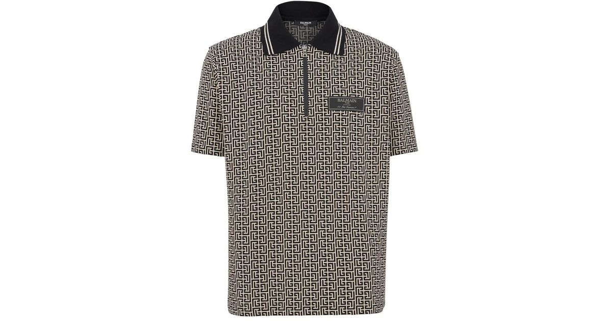 Balmain Polo Shirts in Grey for Men | Lyst UK