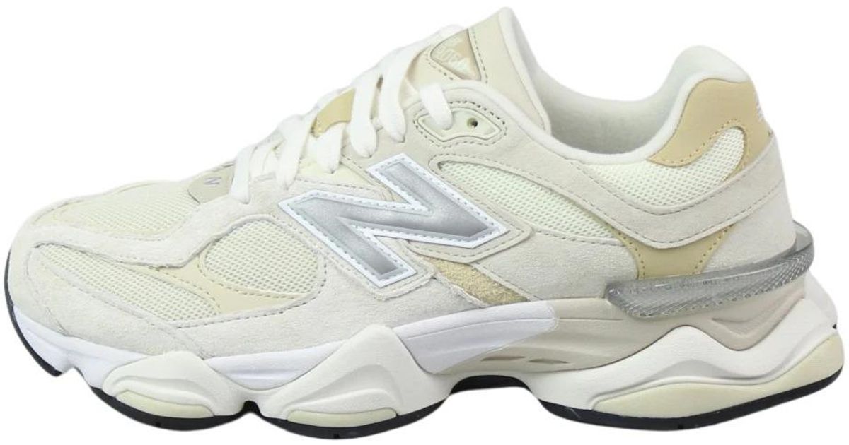 New Balance 9060 In Beige/white Suede/mesh | Lyst