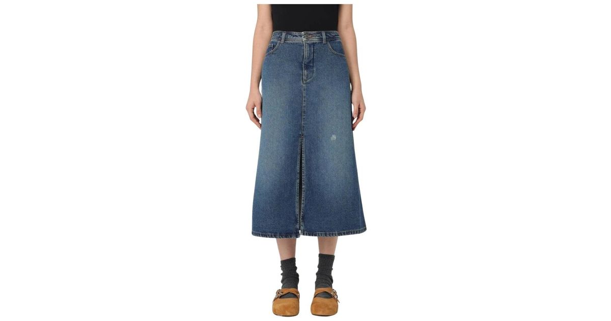 A.P.C. Denim Skirts in Blue | Lyst UK