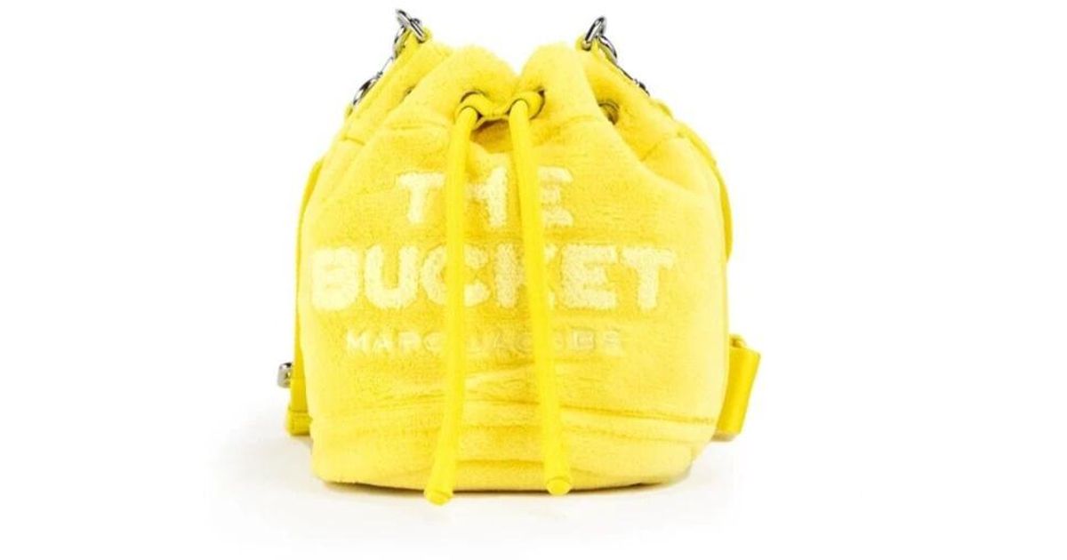 Marc Jacobs The Bucket Bag Terry Crossbody Bag Purse in Yellow | Lyst