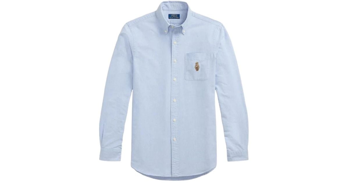 Polo Ralph Lauren Casual Shirts in Blue for Men | Lyst UK