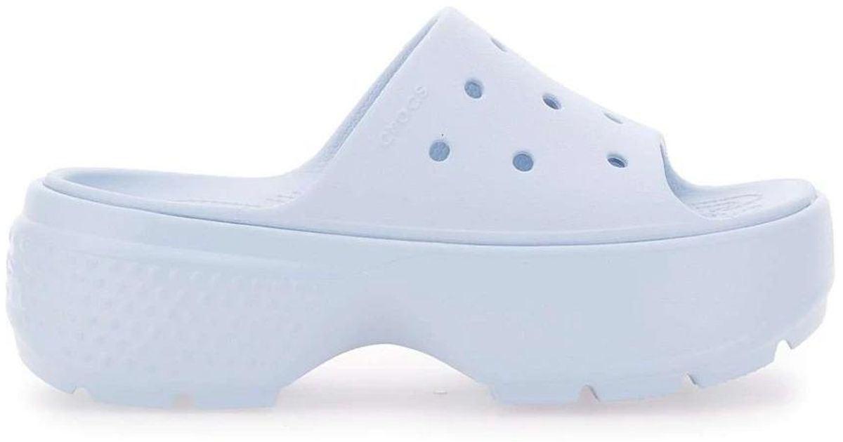 Crocs™ Sliders in Blue | Lyst