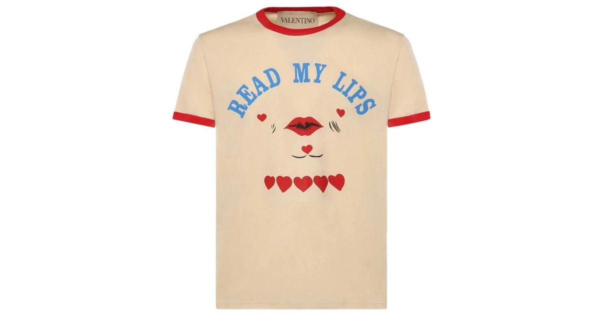 Valentino T-Shirts in Natural for Men | Lyst UK