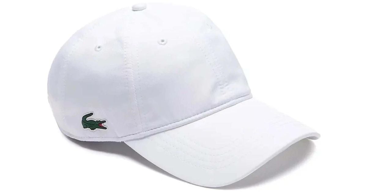 Lacoste Caps in White | Lyst UK