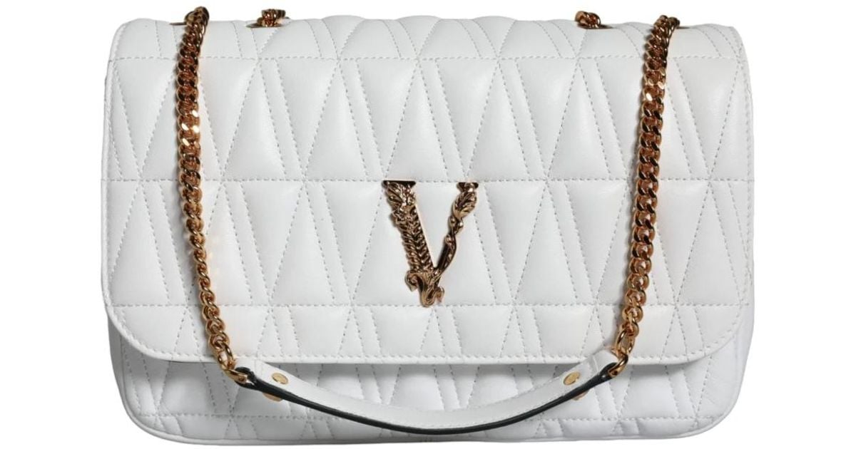 Versace Shoulder Bags in White | Lyst UK