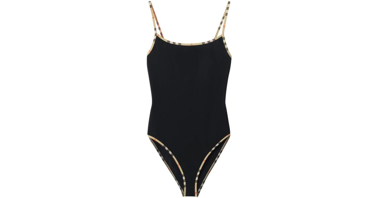 Burberry One-Piece in Black | Lyst UK