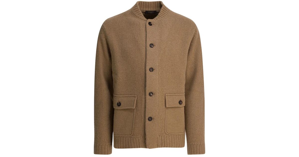 Zanone Cardigans in Brown for Men | Lyst UK