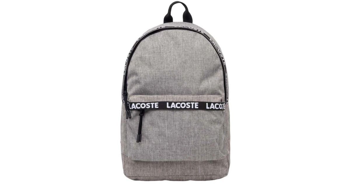 Lacoste Backpacks in Gray for Men | Lyst