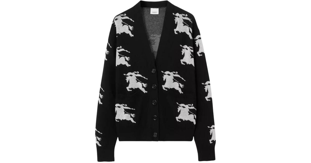 Burberry Cardigans in Black | Lyst