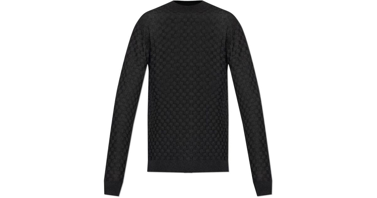 Giorgio Armani Cashmere Knitwear in Black for Men | Lyst UK
