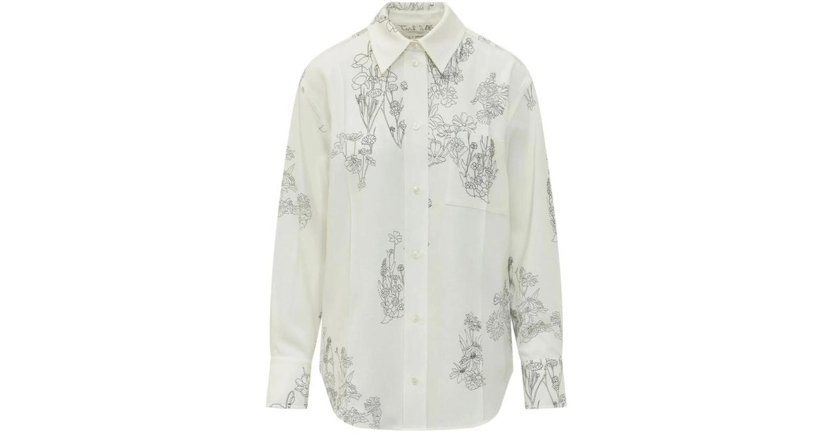 Victoria Beckham Shirts in White | Lyst UK