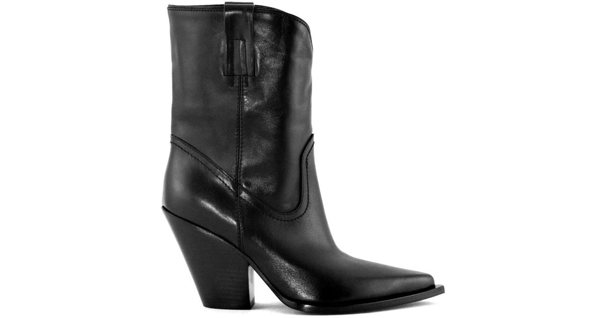 Elena Iachi Cowboy & Biker Boots in Black | Lyst UK