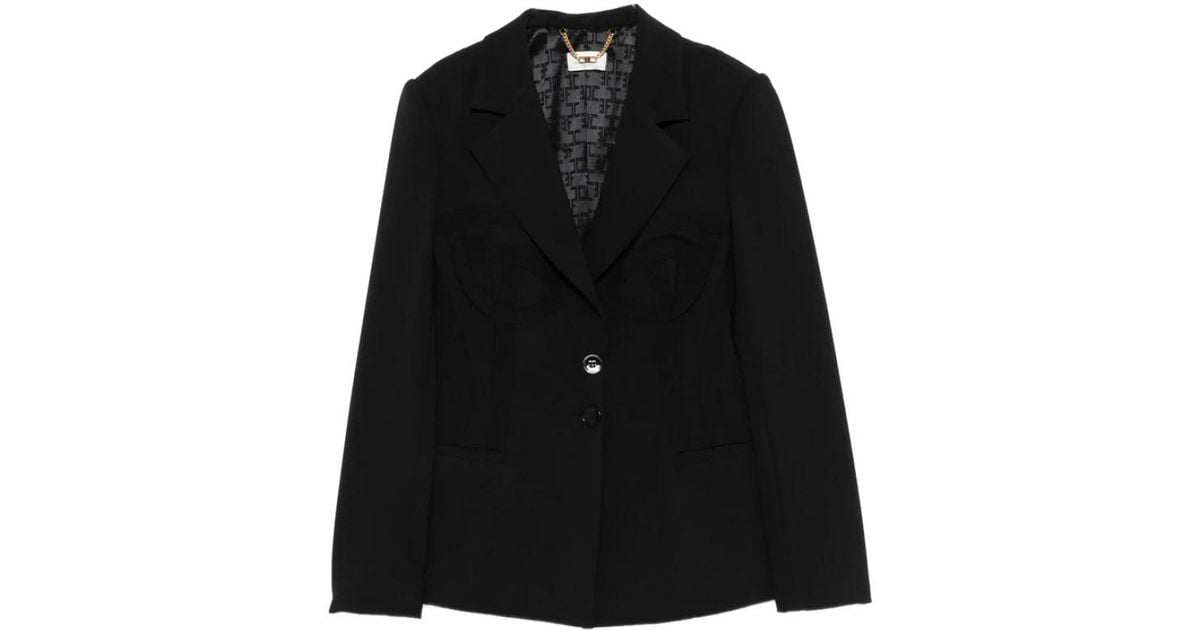 Elisabetta Franchi Blazers in Black | Lyst UK