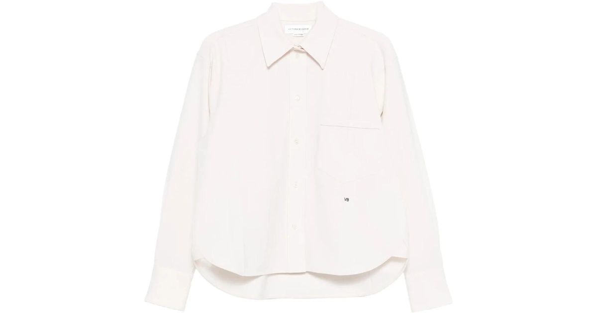 Victoria Beckham Shirts in White | Lyst UK