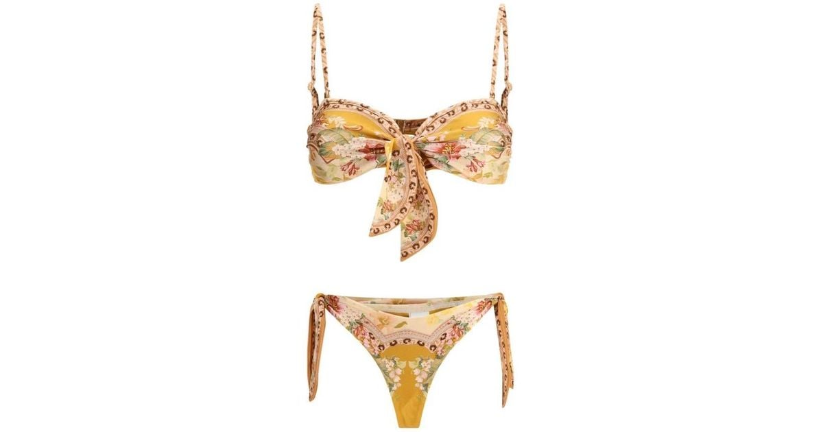 Zimmermann Bikinis in Metallic | Lyst