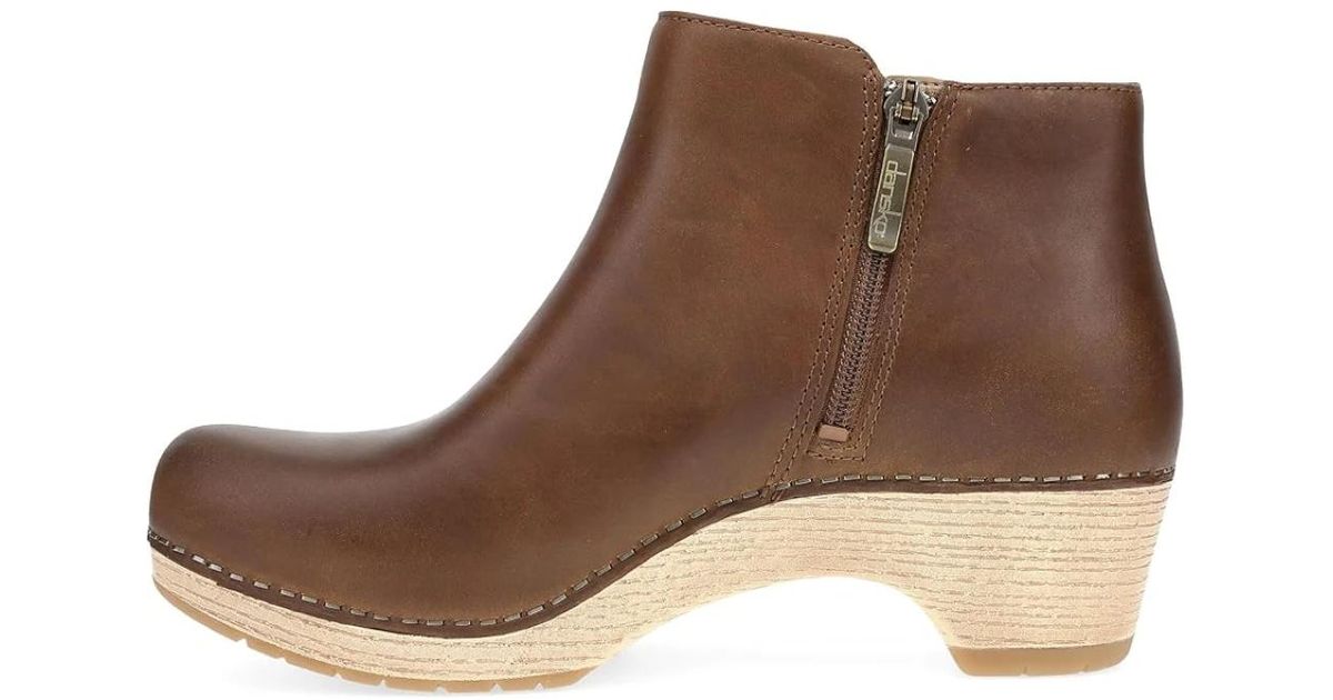 Dansko Heeled Boots in Brown | Lyst UK