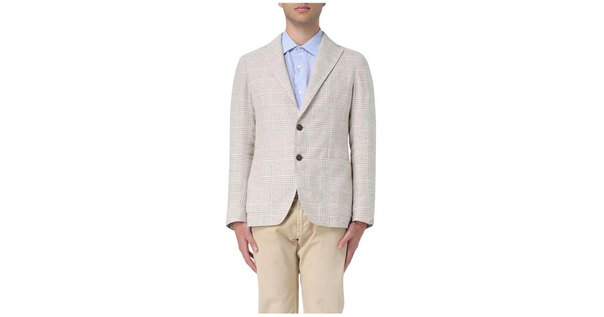 Tagliatore Blazers in Natural for Men | Lyst UK