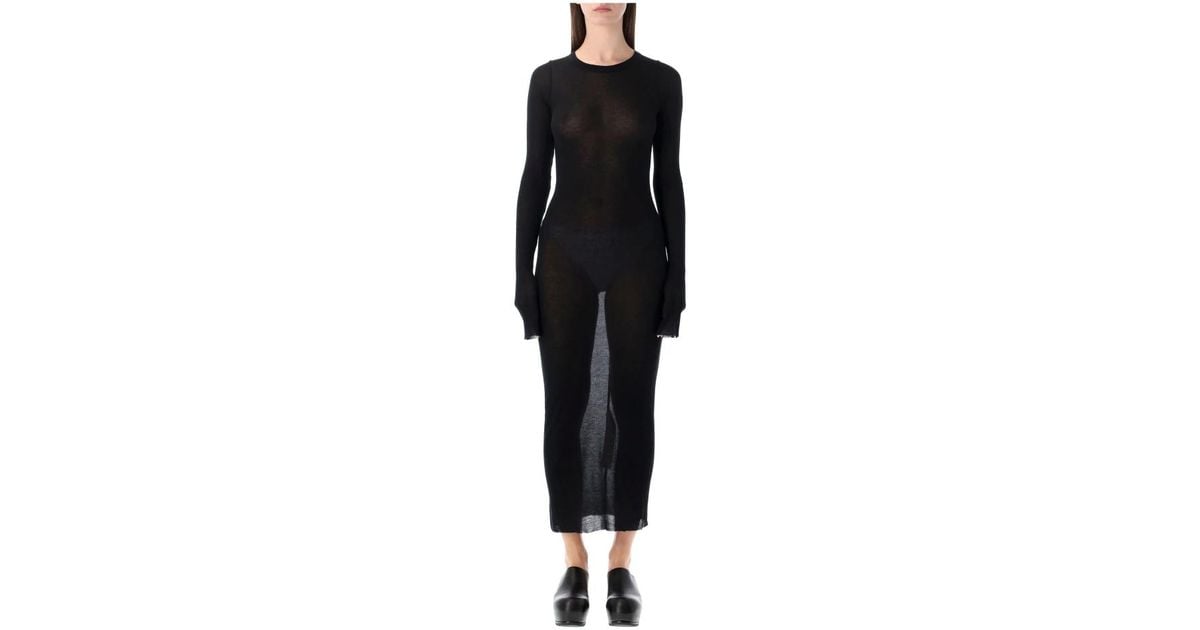 Rick Owens Midi Dresses in Black | Lyst UK