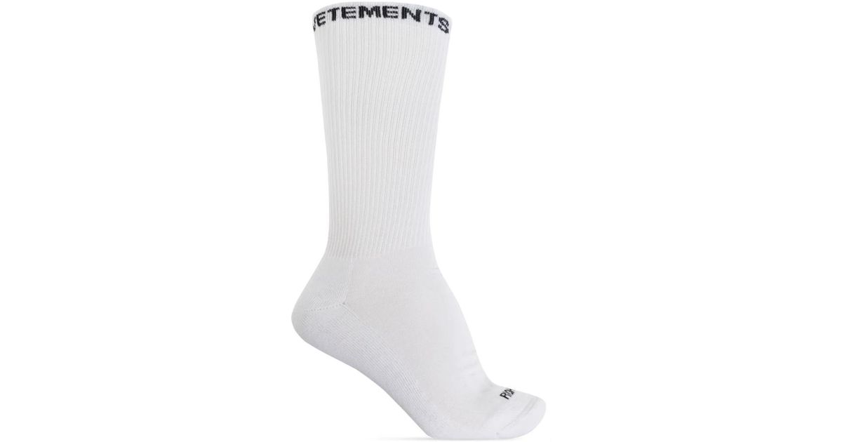 Vetements Socks in White for Men | Lyst UK