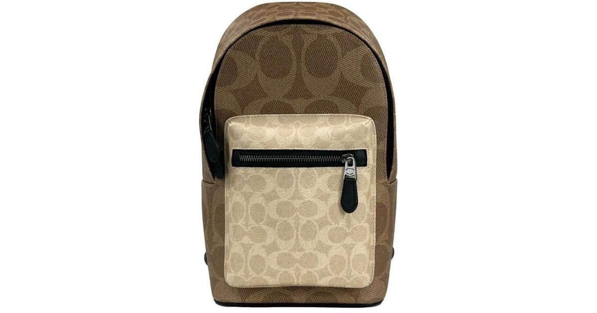 COACH Backpacks in Natural for Men | Lyst