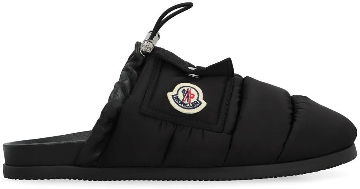 Moncler Mules in Black | Lyst