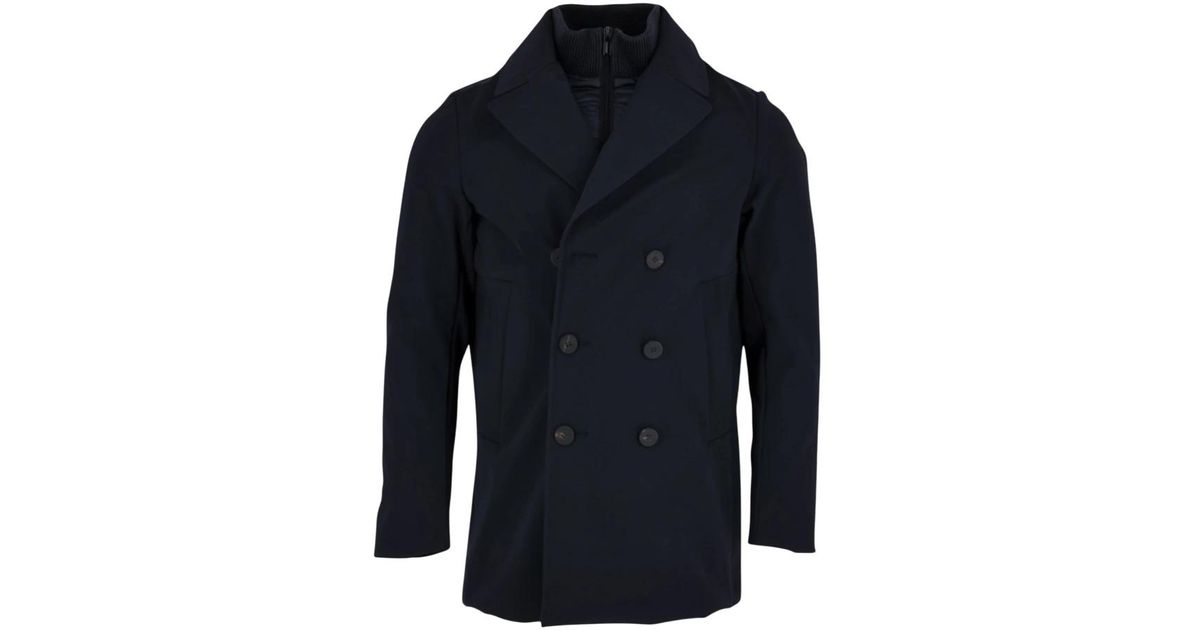 Rrd Double-Breasted Coats in Blue for Men | Lyst UK