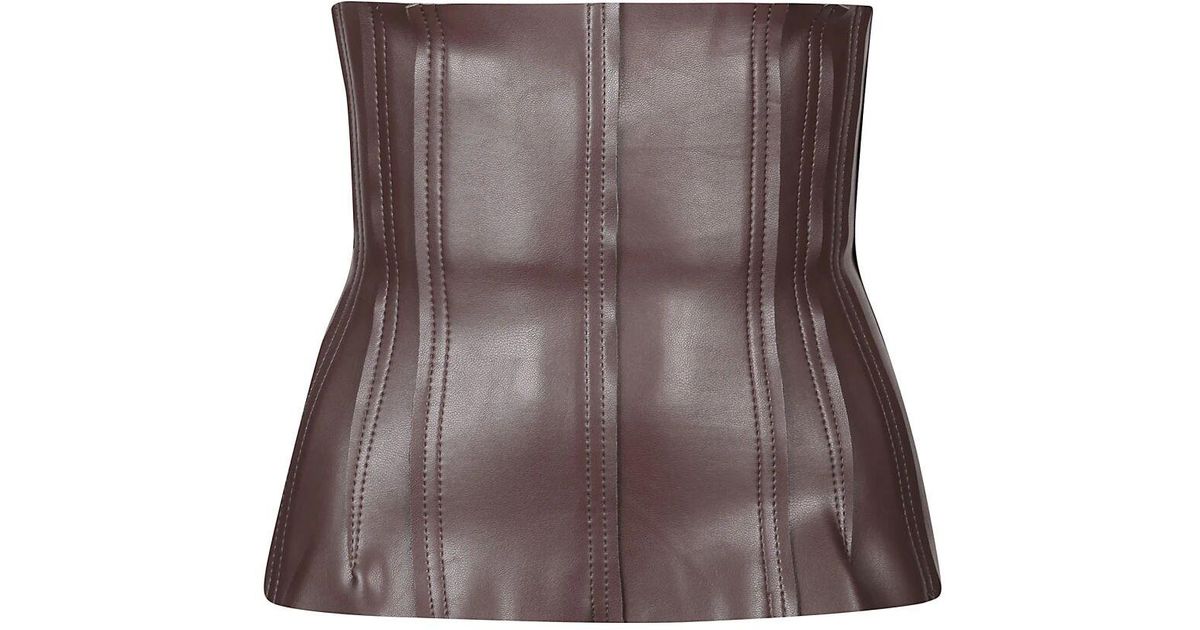 Norma Kamali Sleeveless Tops in Brown | Lyst UK
