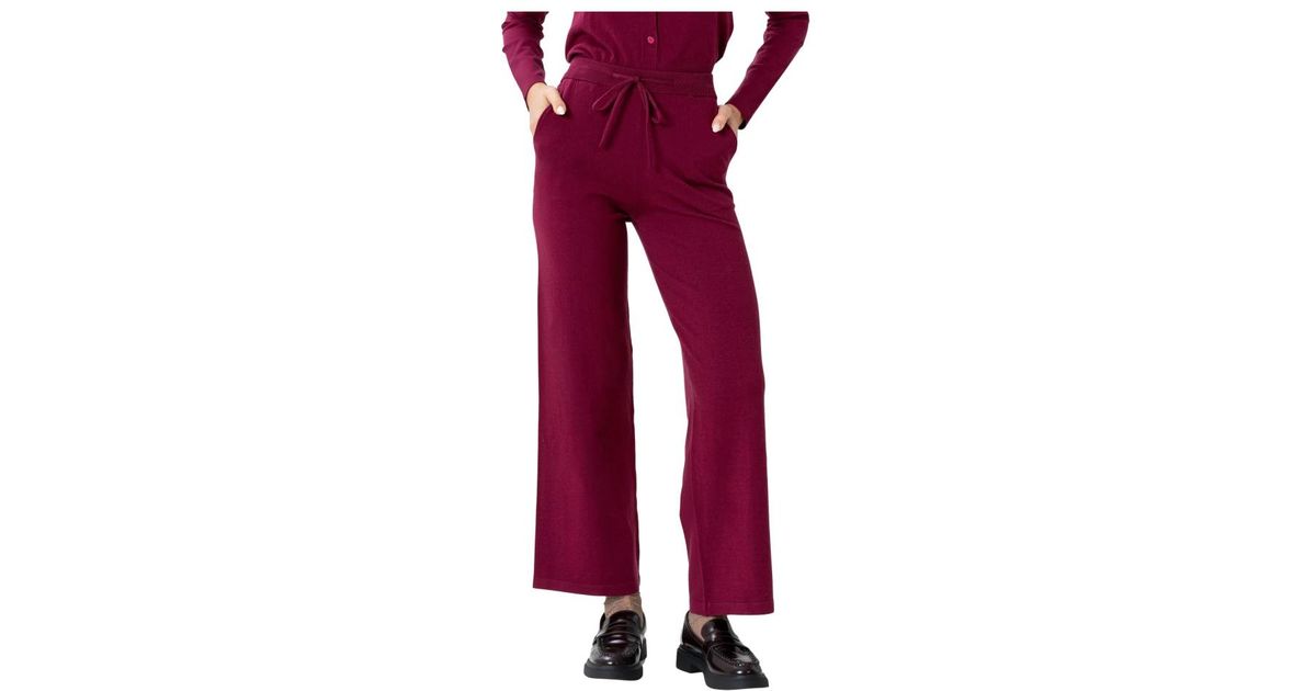 Kocca Wide Trousers in Red | Lyst UK