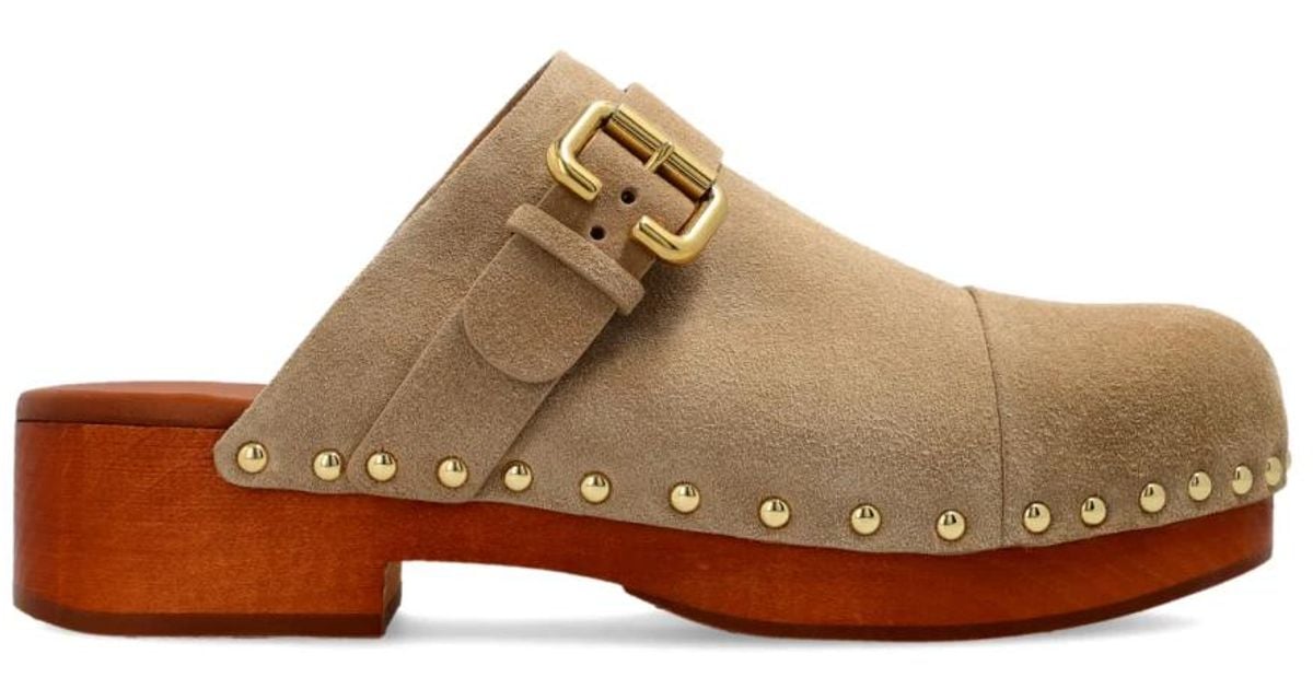 Chloé Clogs in Brown | Lyst