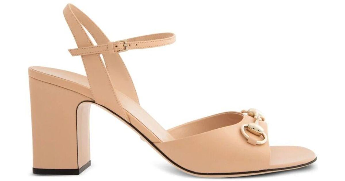 Gucci High Heel Sandals in Pink | Lyst