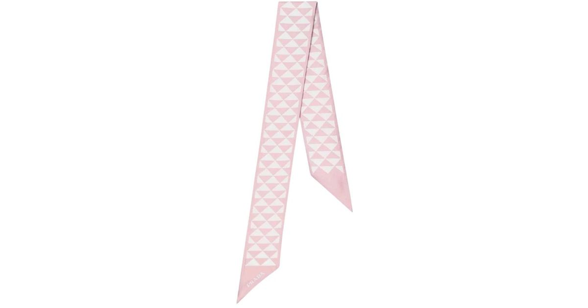 Prada Scarves in Pink | Lyst UK