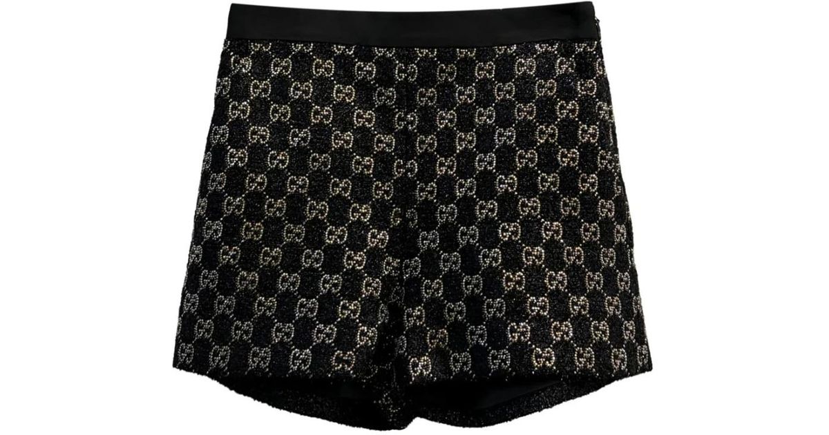 Gucci Short Shorts in Black | Lyst