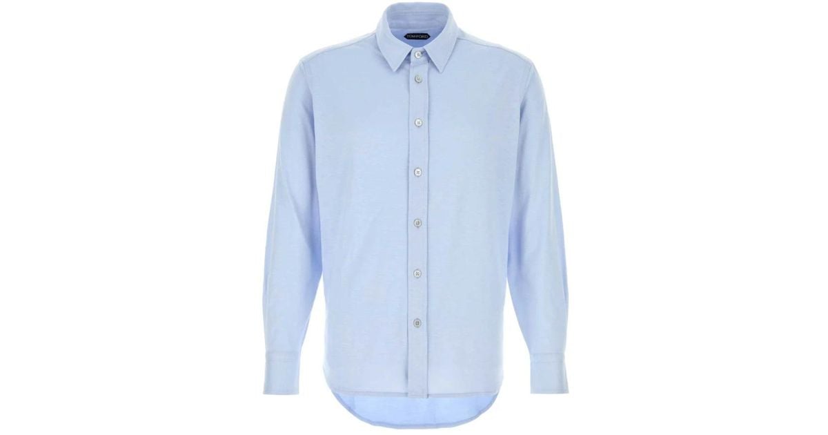 Tom Ford Formal Shirts in Blue for Men | Lyst UK