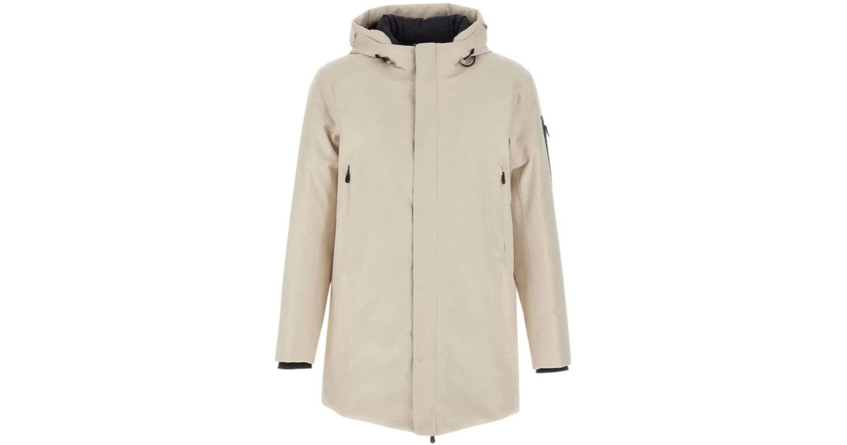 HUGO Parkas in Natural for Men | Lyst UK